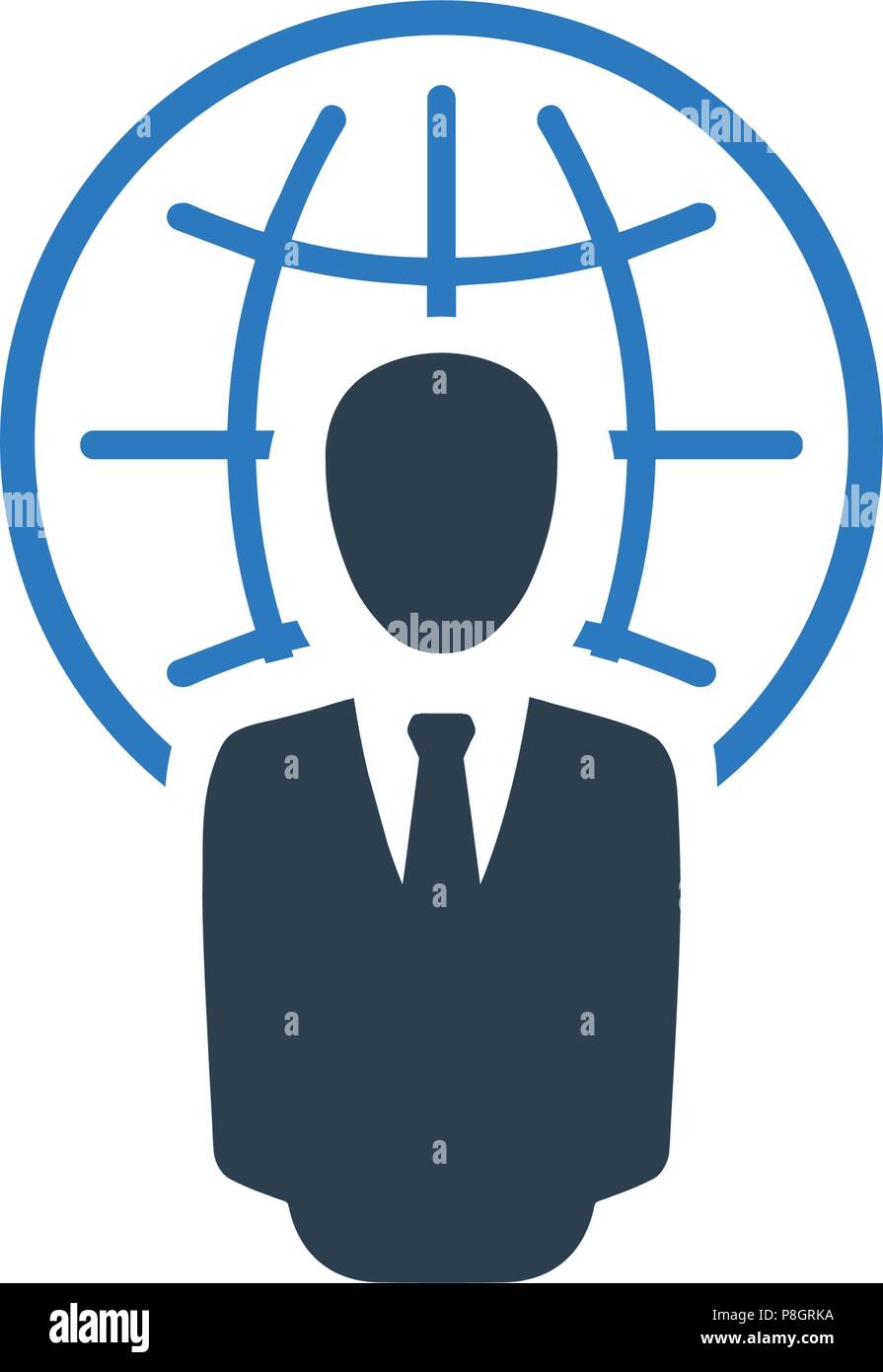 Global business icon hi-res stock photography and images - Alamy