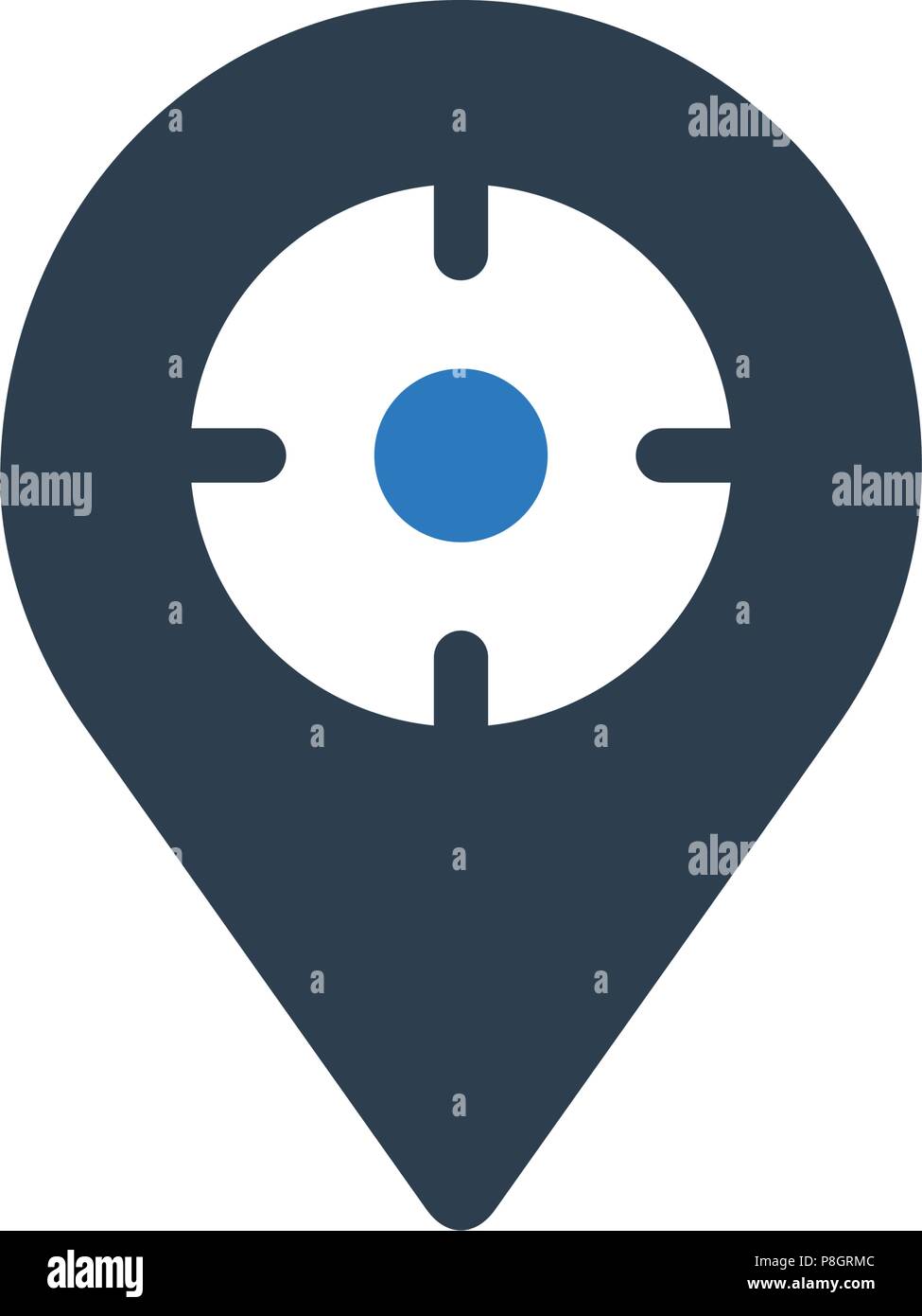 Target Location Icon Stock Vector Image & Art - Alamy