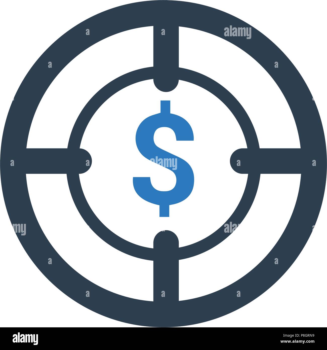 Financial Target Icon Stock Vector Image & Art - Alamy
