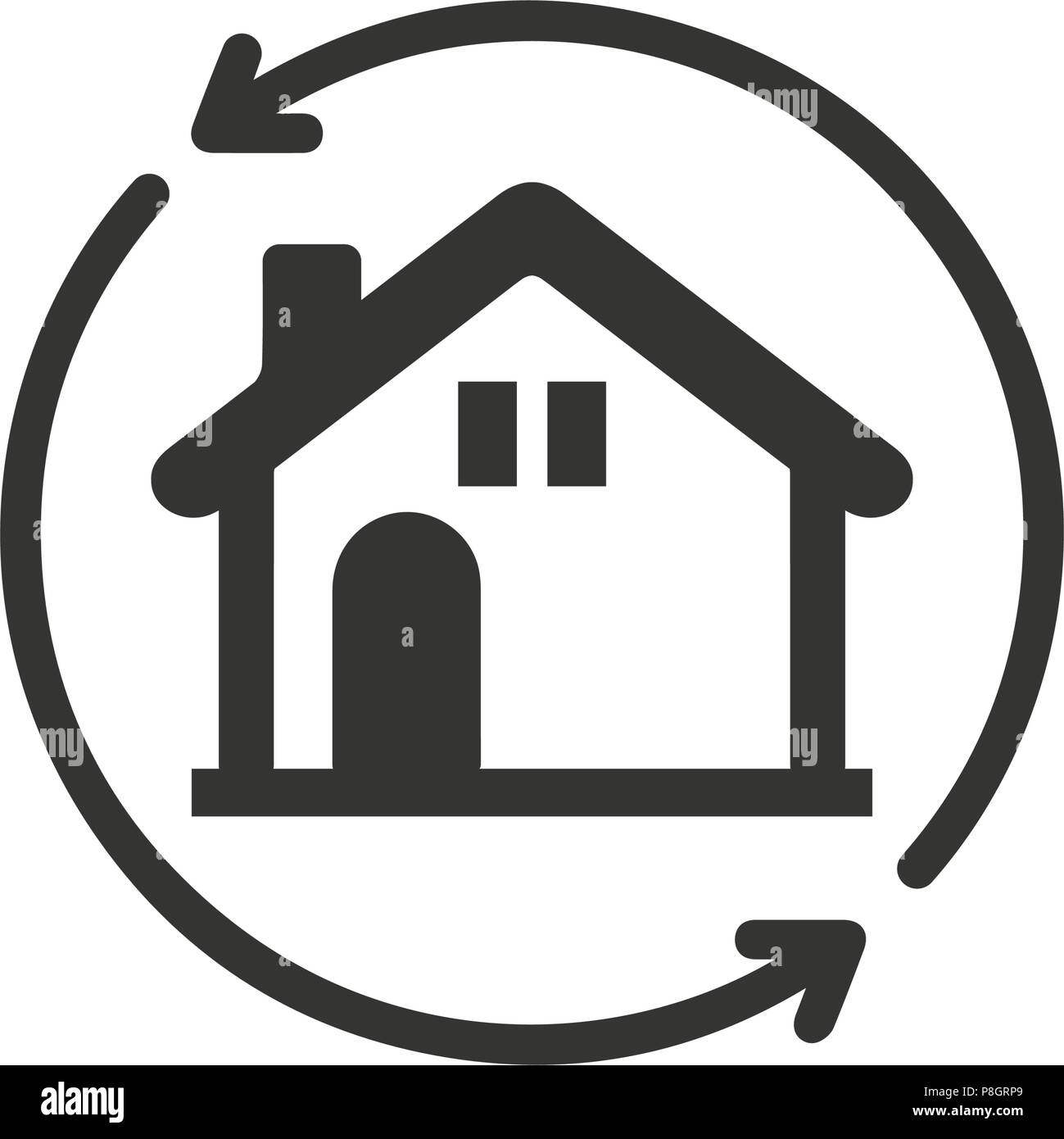 Home Change Icon Stock Vector Image & Art - Alamy
