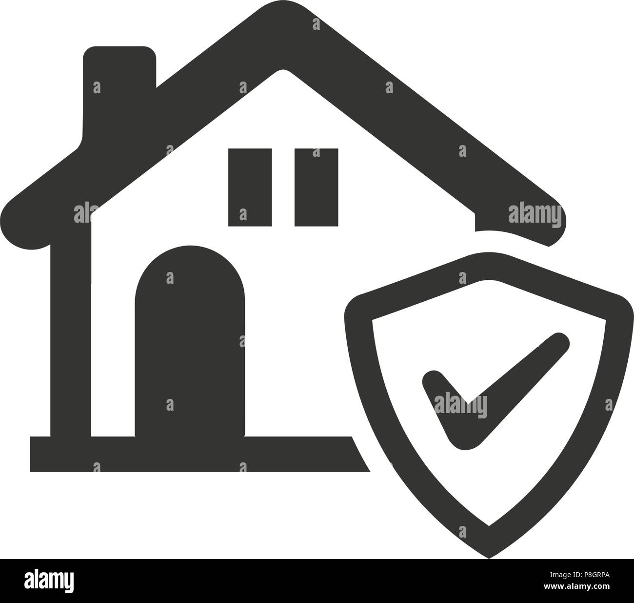 Home Insurance Icon Stock Vector Image & Art - Alamy
