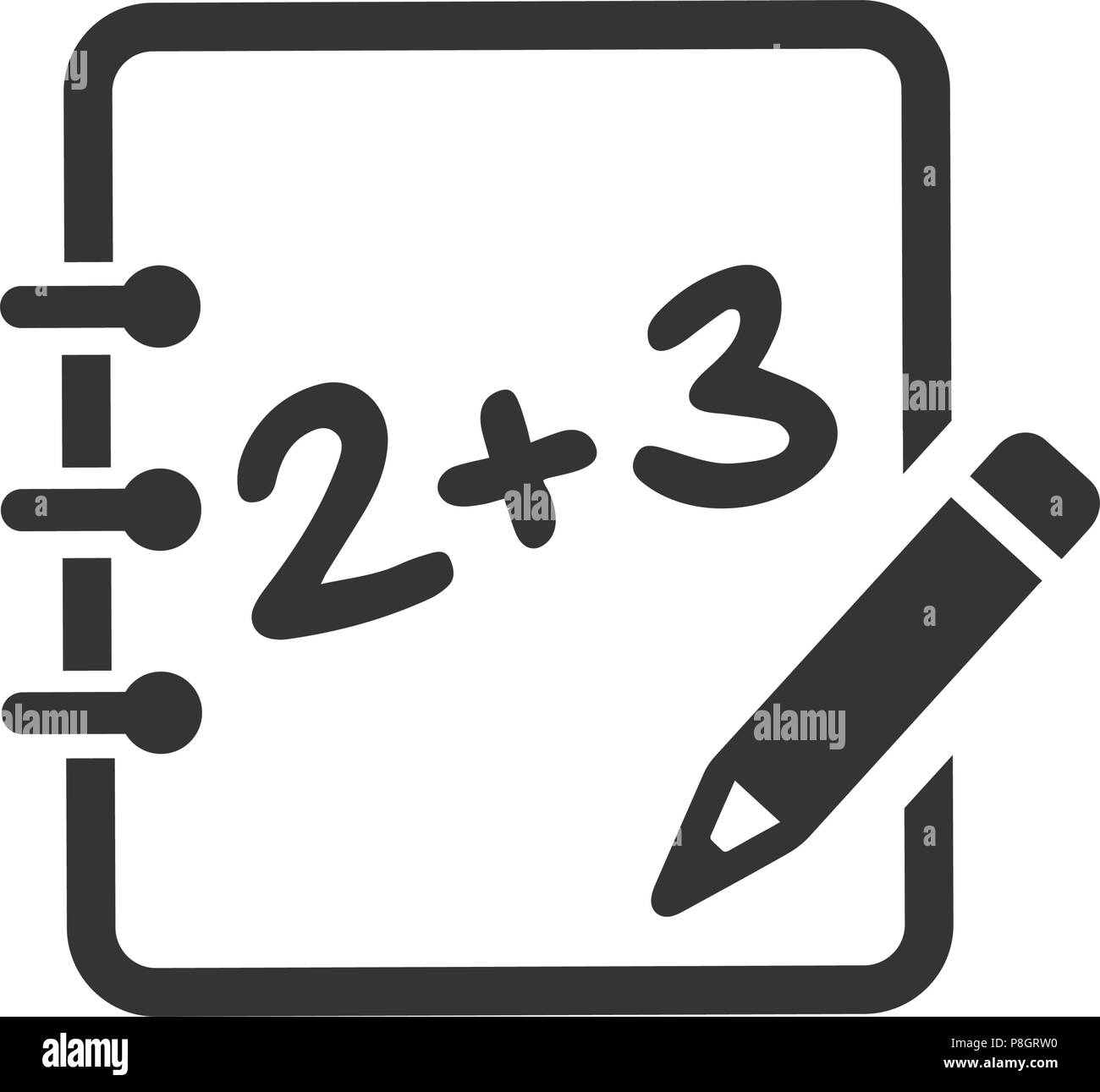 Math Learning Icon Stock Vector Image & Art - Alamy
