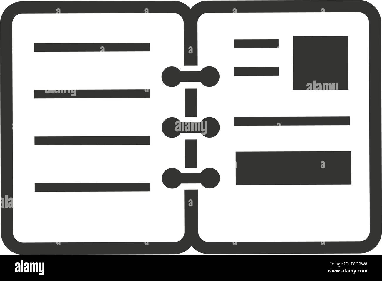 Diary icon hi-res stock photography and images - Alamy