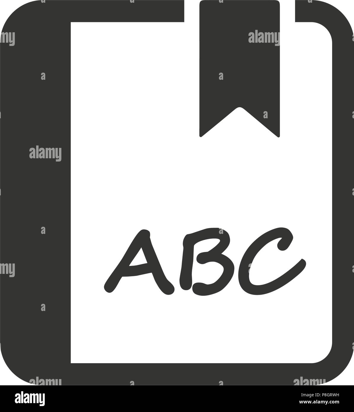 Alphabet Learning Icon Stock Vector Image & Art - Alamy