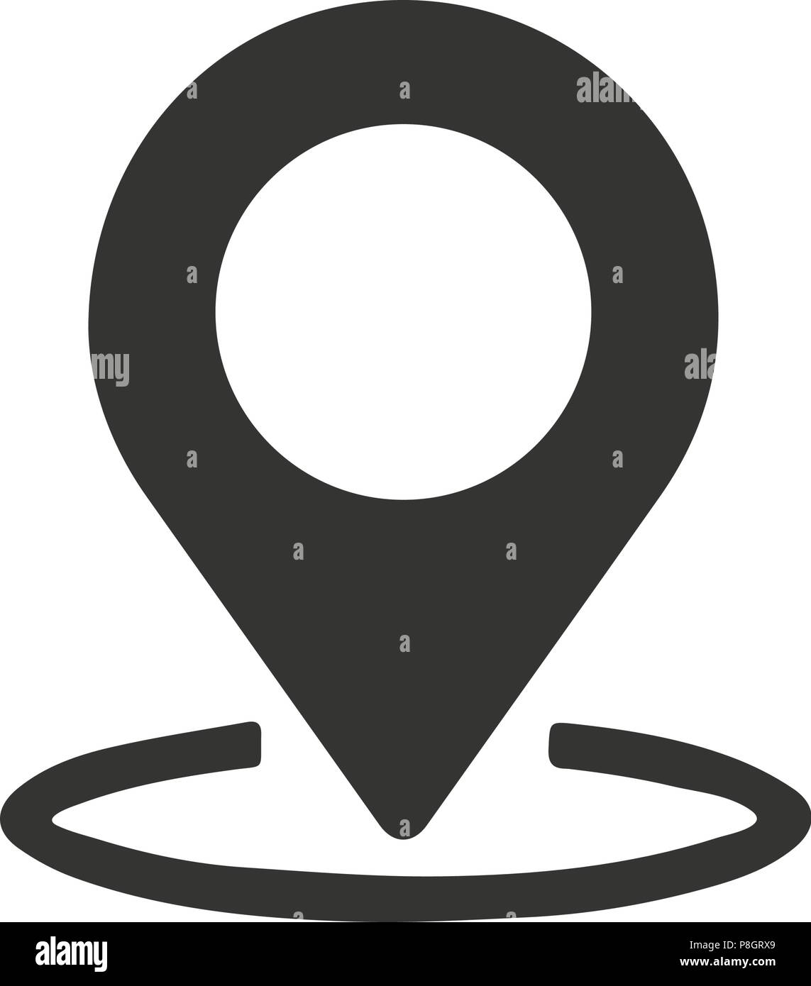 Location Pointer Icon Stock Vector Image & Art - Alamy