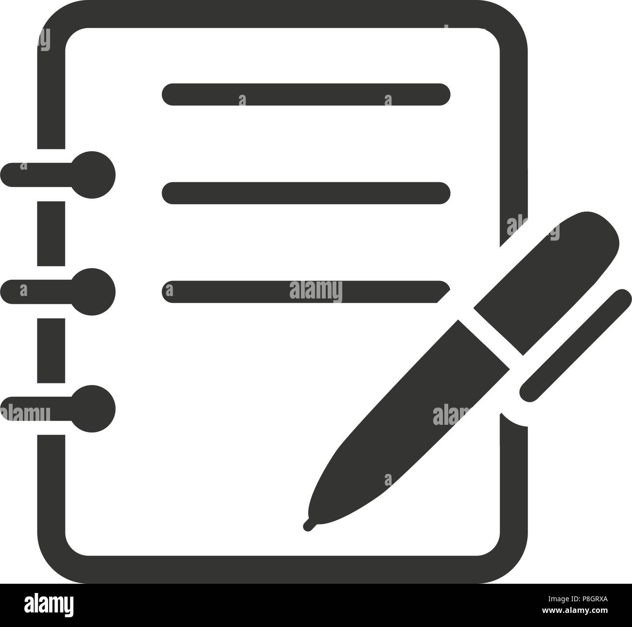 Write a Diary Icon Stock Vector Image & Art - Alamy