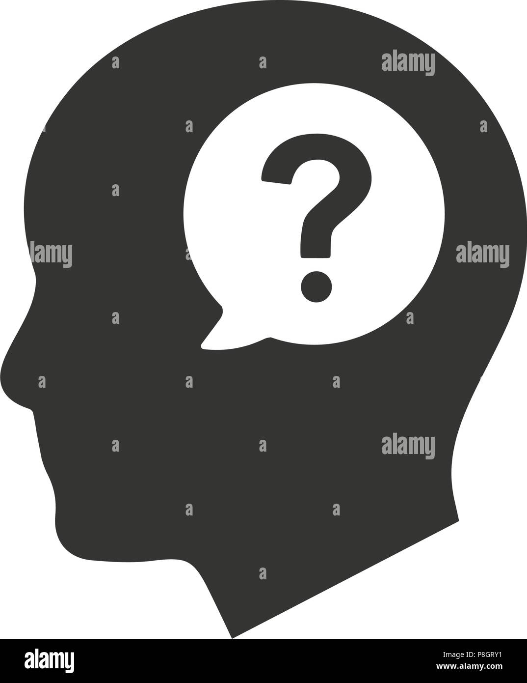 Confusion icon vector vectors hi-res stock photography and images - Alamy