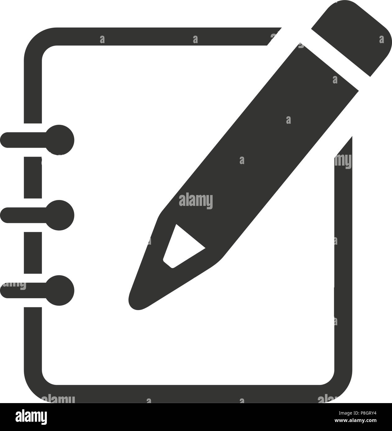 Write a Note Icon Stock Vector Image & Art - Alamy
