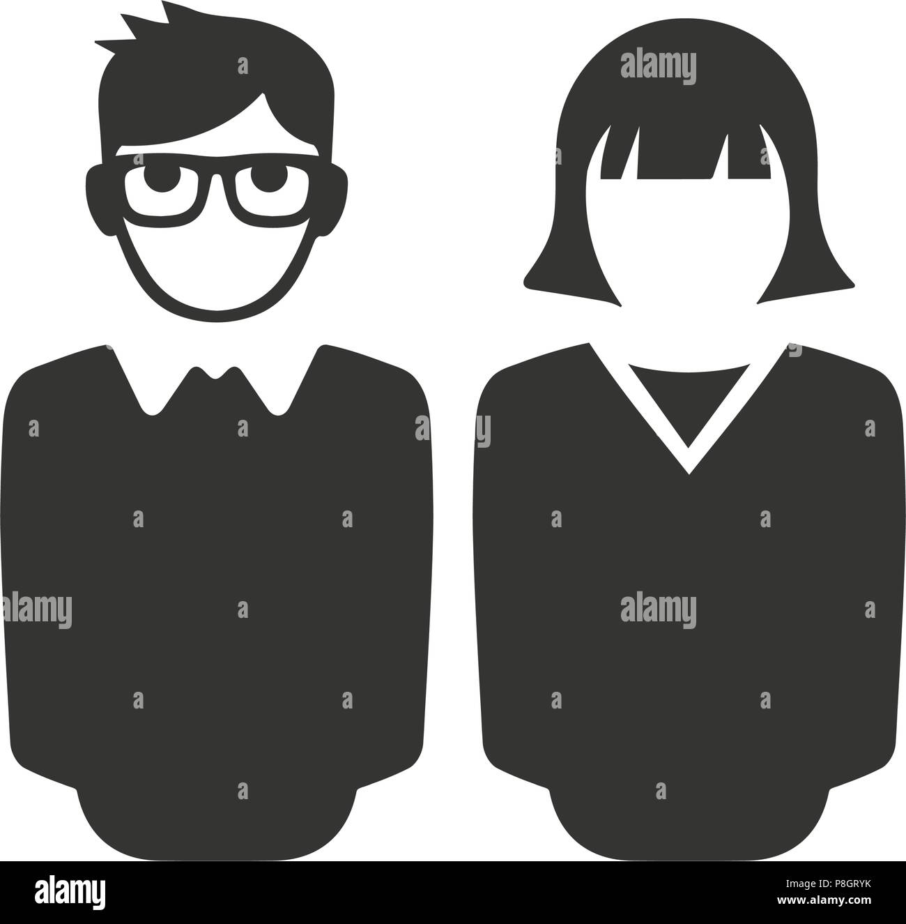 Student icon Stock Vector Images - Alamy