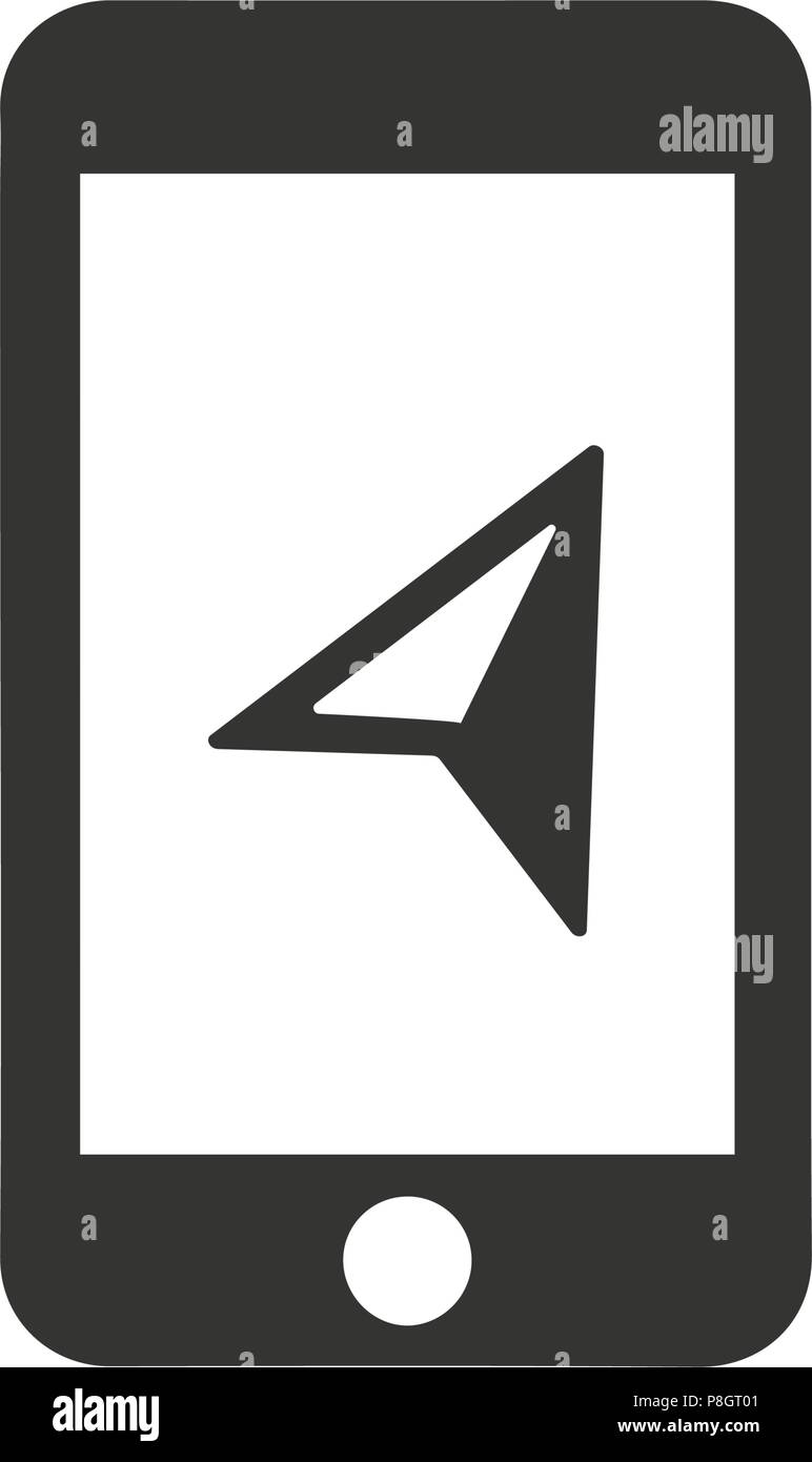 Mobile Navigation Icon Stock Vector Image & Art - Alamy