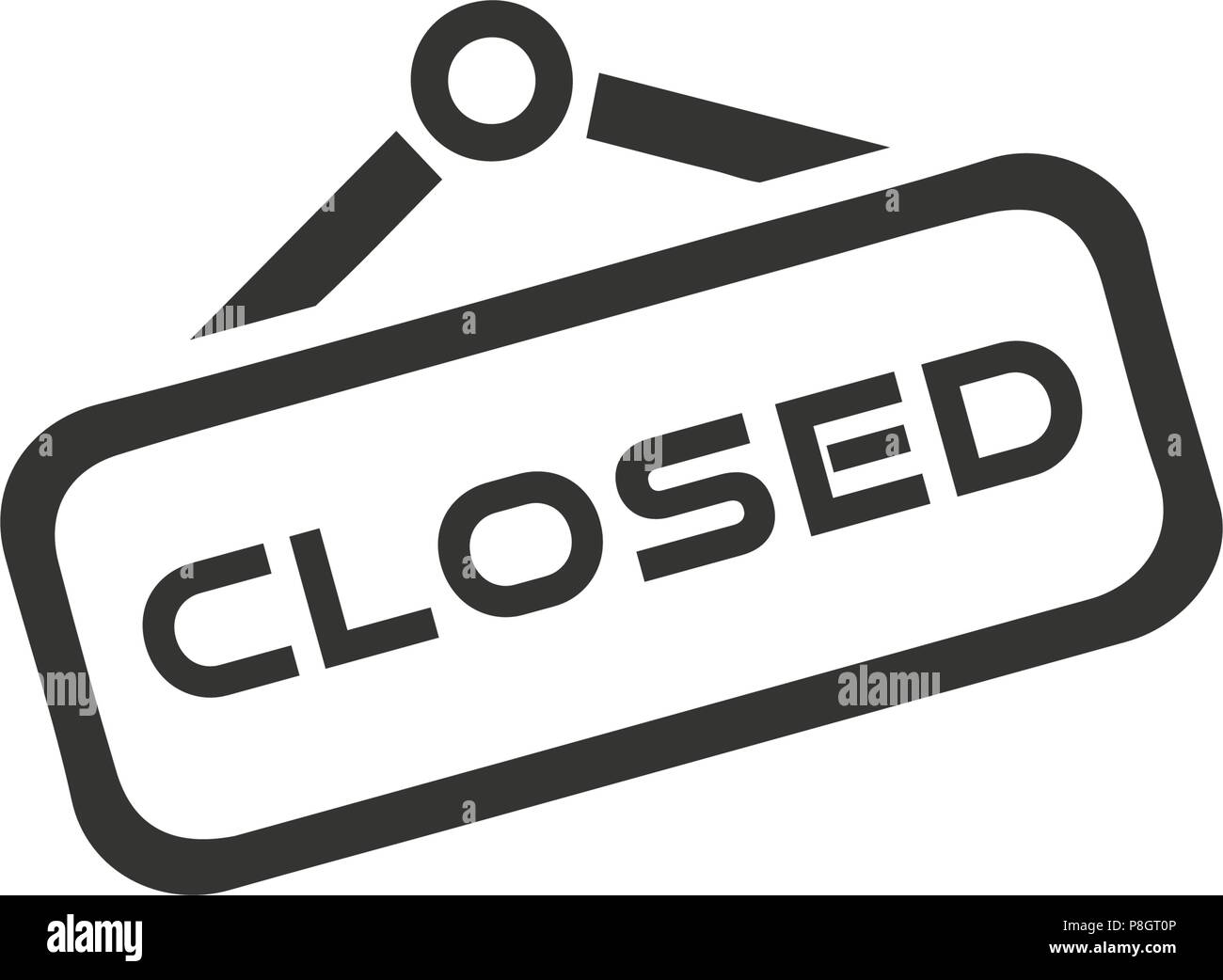 Shop Close Icon Stock Vector Image & Art - Alamy