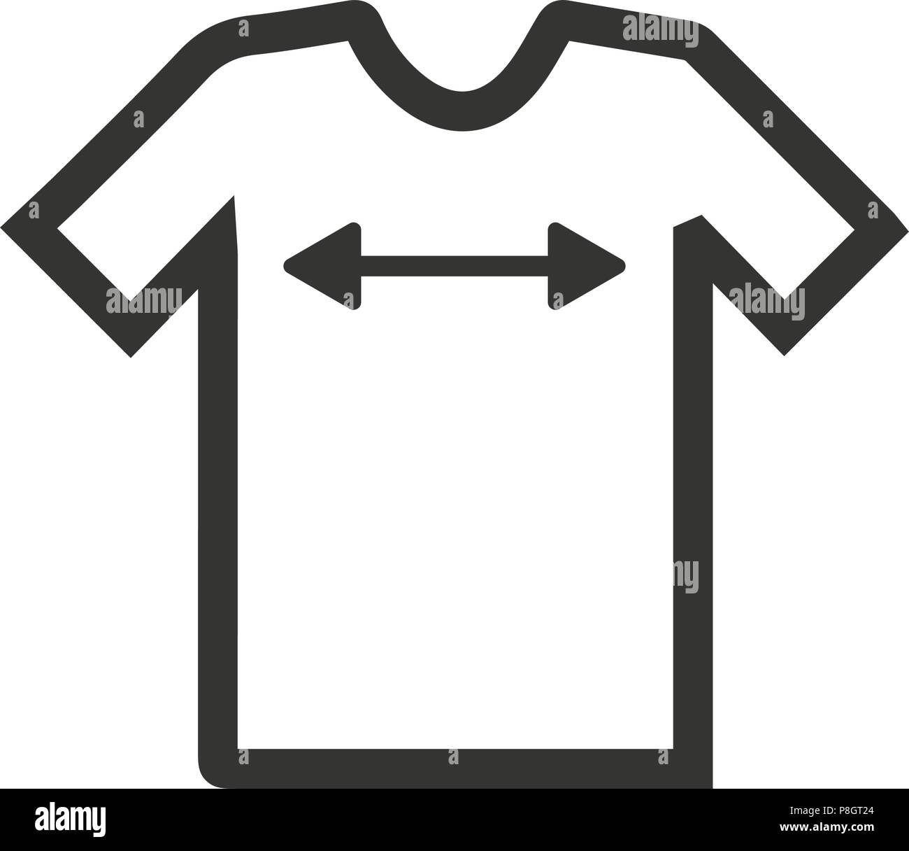 Shirt Sizing Icon Stock Vector Image & Art - Alamy