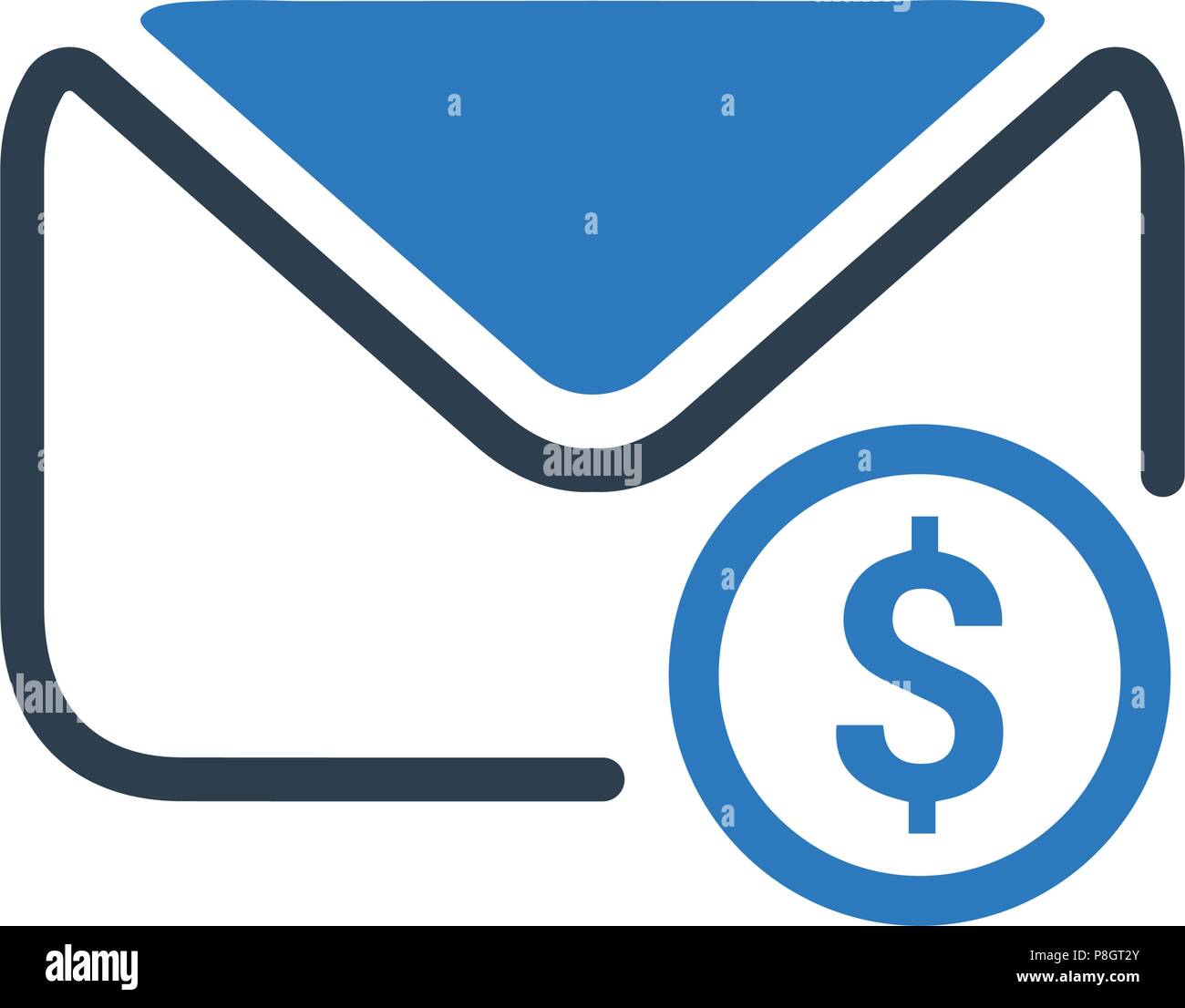 Financial Message Icon Stock Vector Image & Art - Alamy