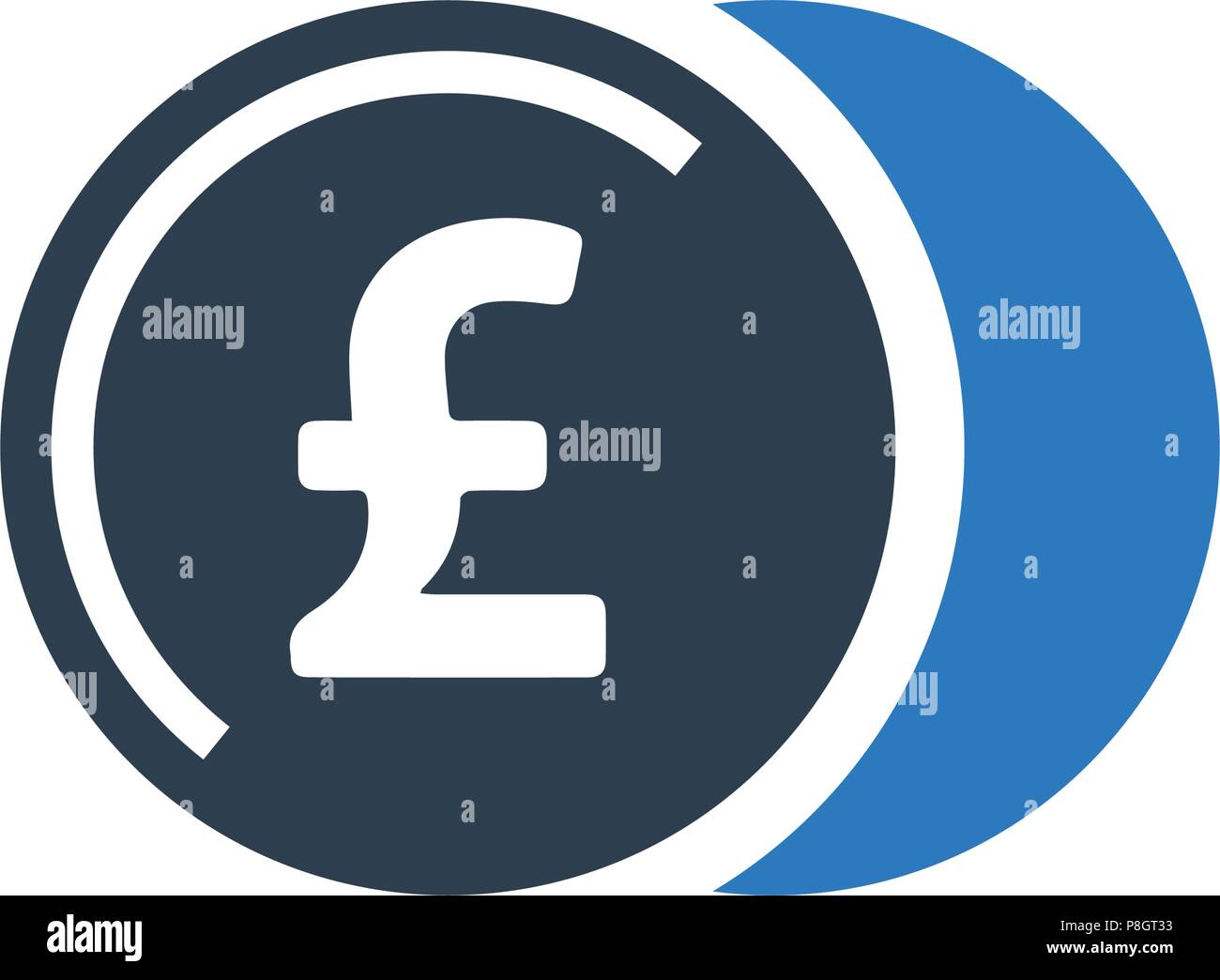 Pound Coin Icon Stock Vector Image & Art - Alamy