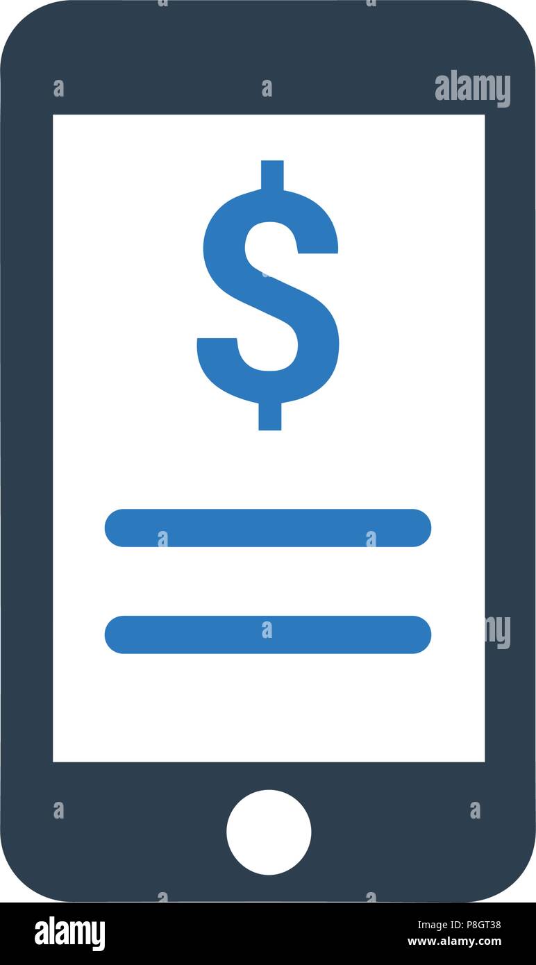Mobile Banking Icon Stock Vector Image & Art - Alamy
