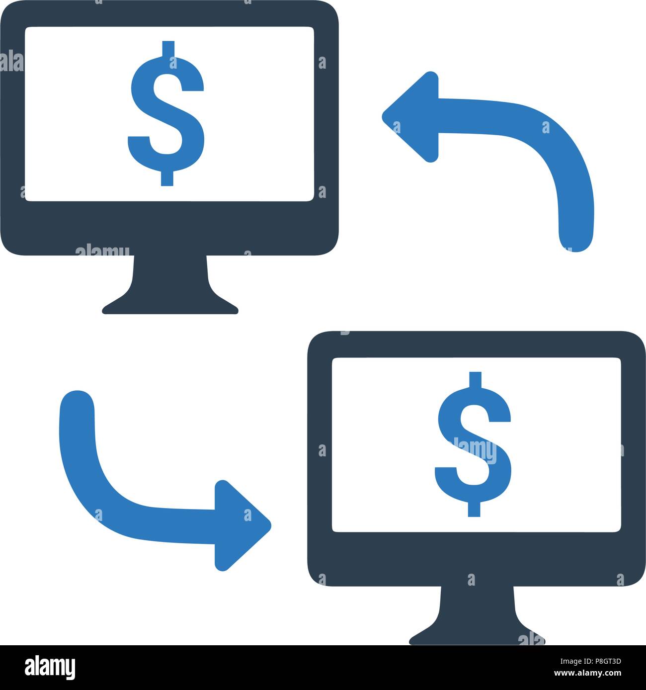 Online Money Transfer Icon Stock Vector Image & Art - Alamy