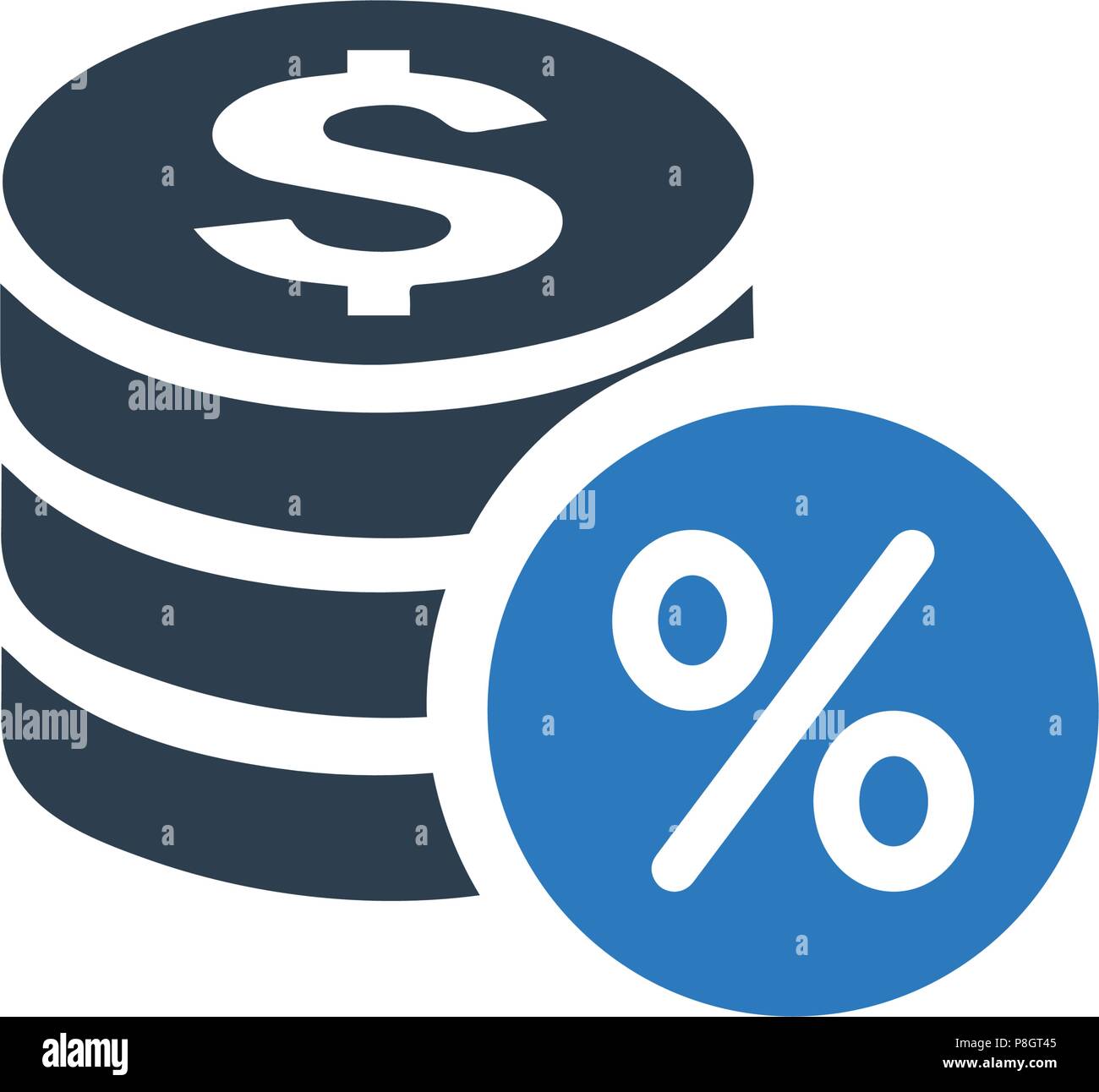 Money Percentage Icon Stock Vector Image & Art - Alamy