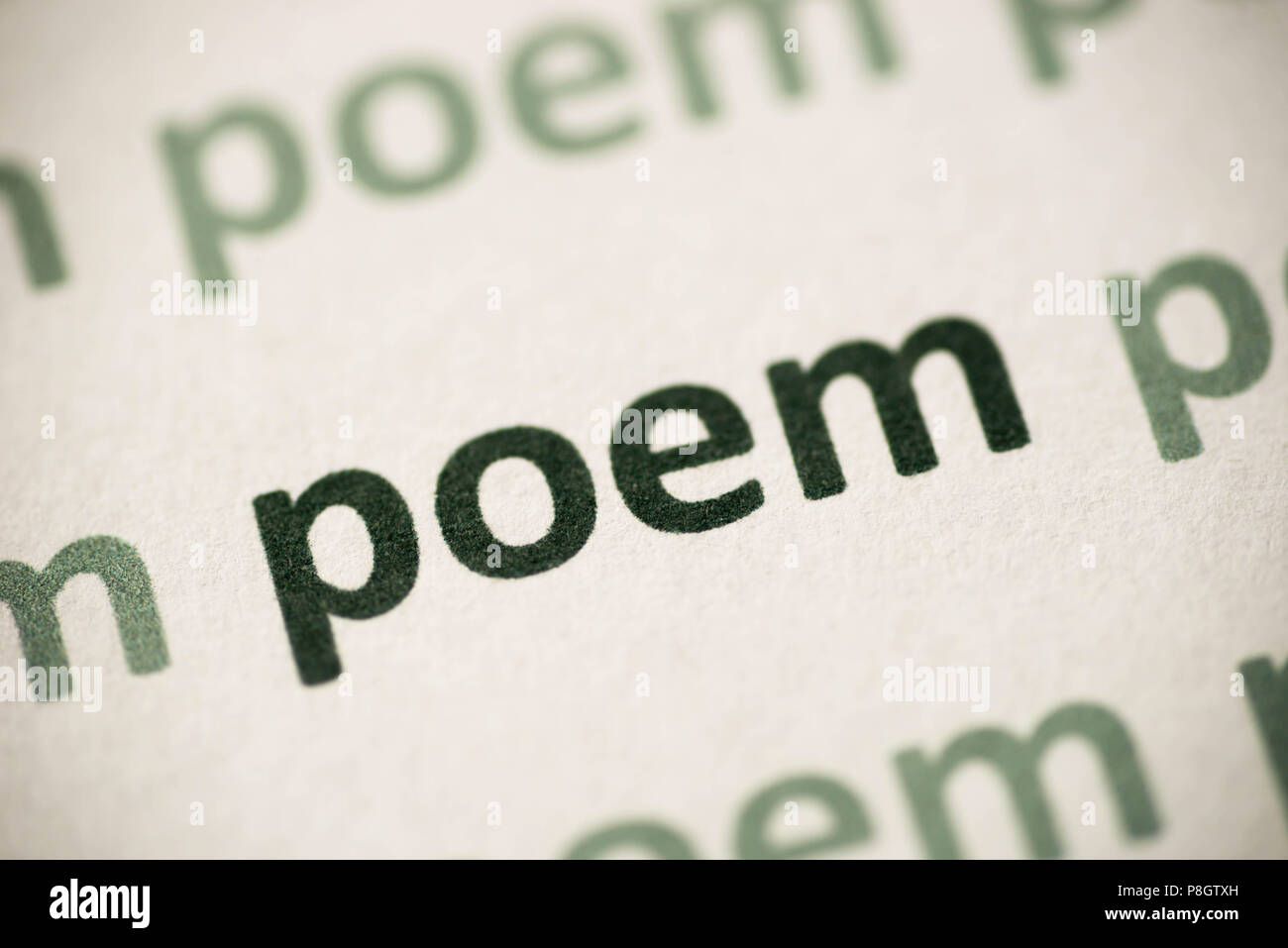 Poem word hi-res stock photography and images - Alamy