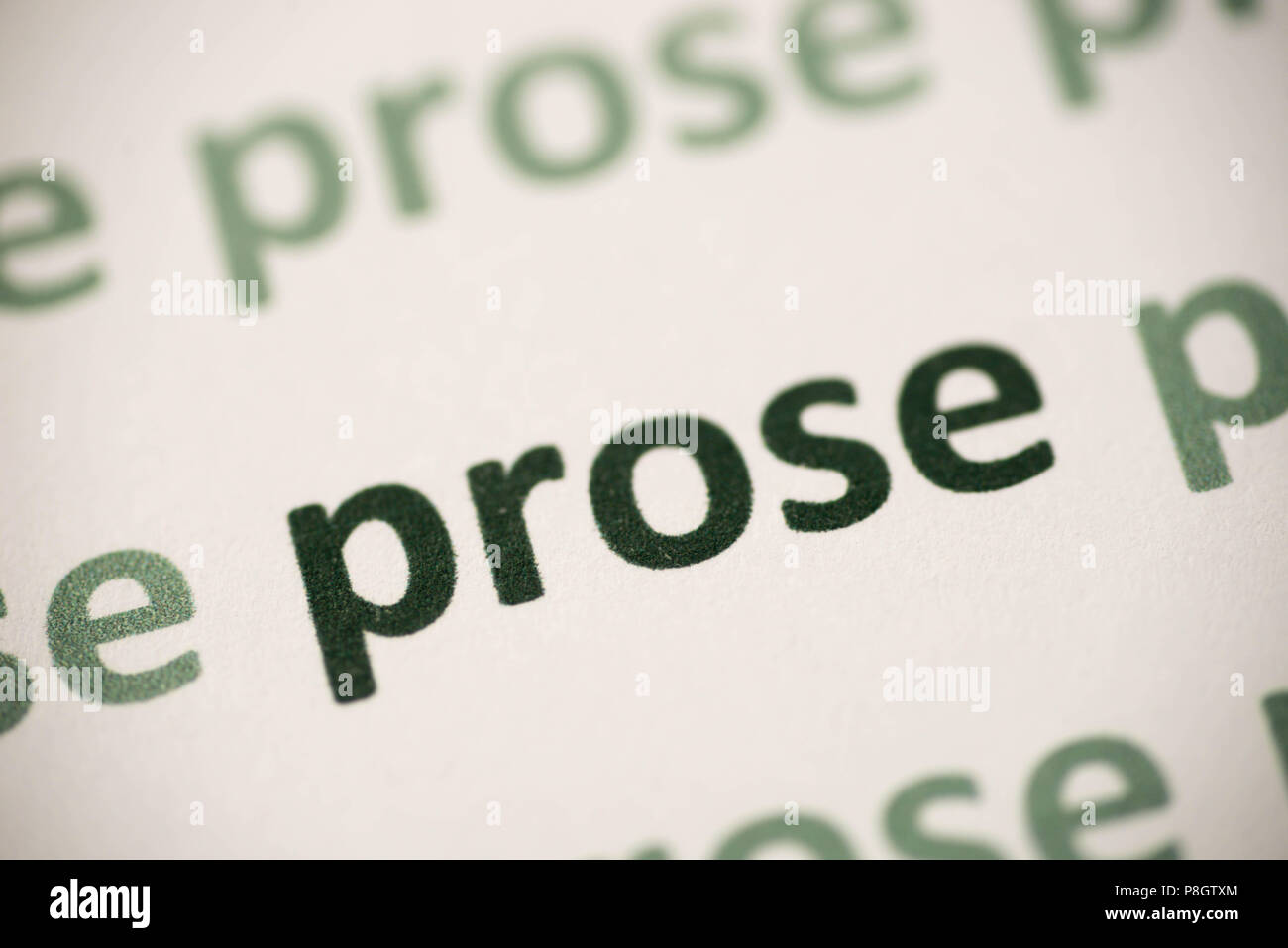 Prose press hi-res stock photography and images - Alamy