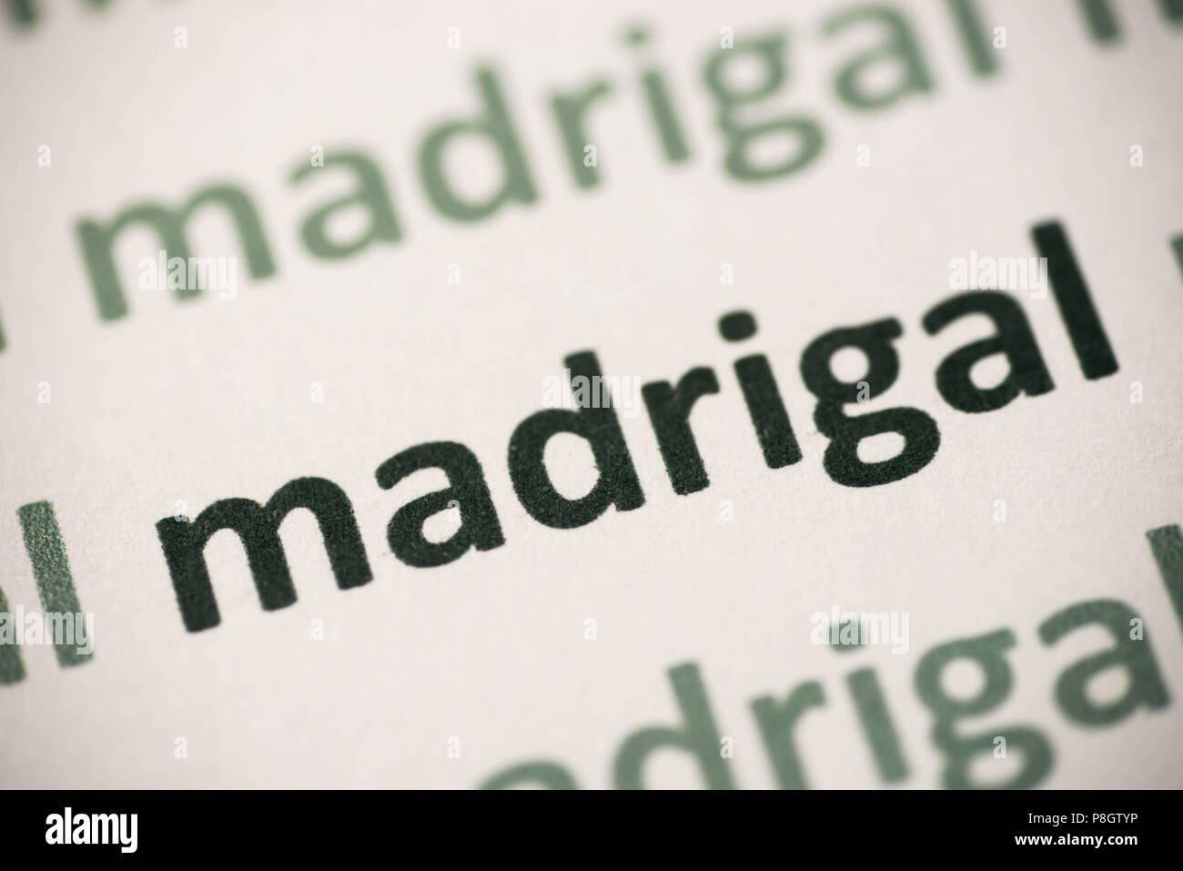 Madrigal hi-res stock photography and images - Alamy