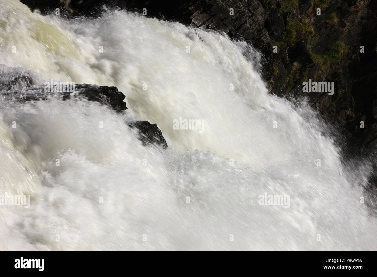 Waterfall in detail Stock Photo - Alamy