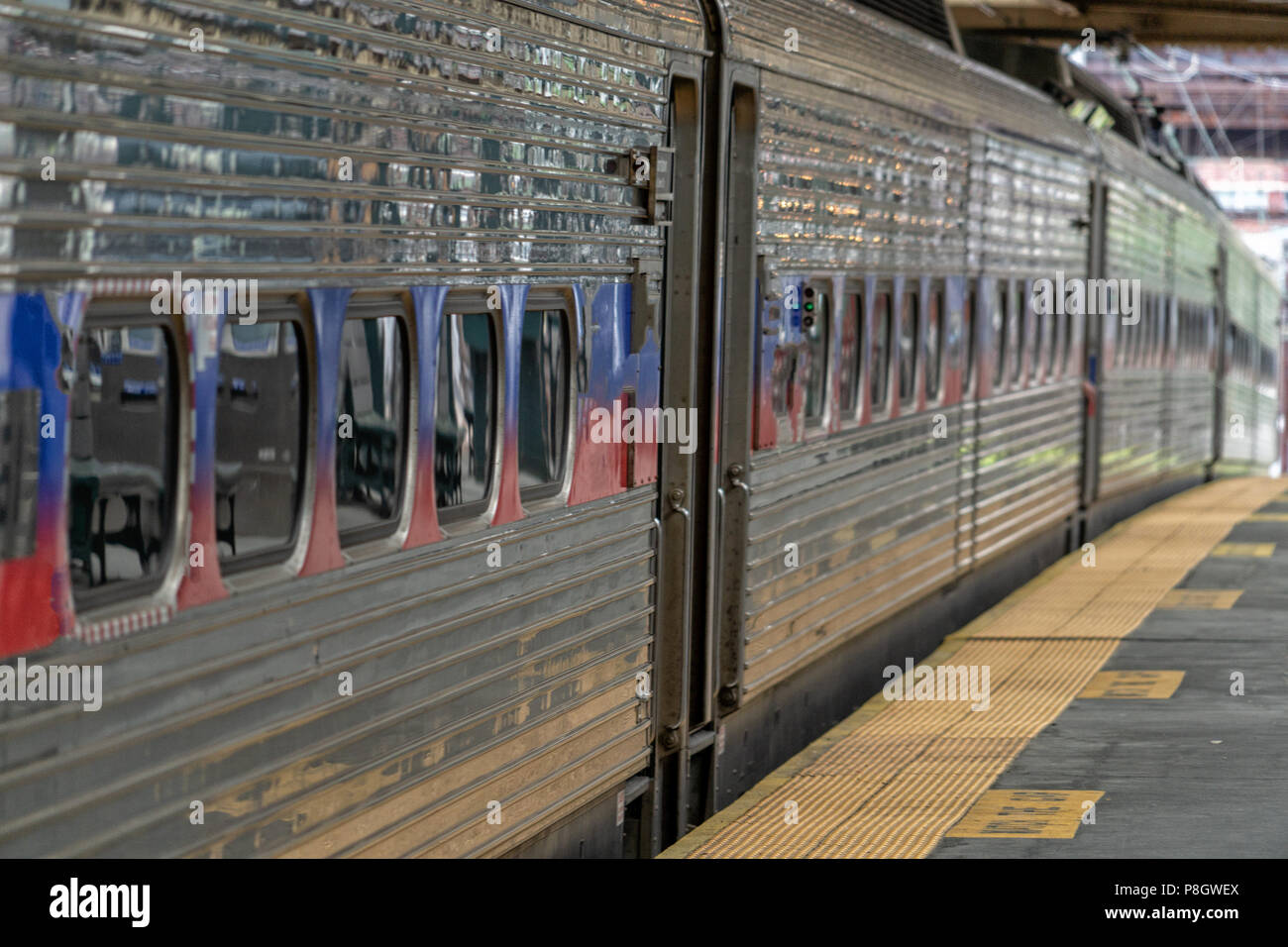 PHILADELPHIA, USA 30th street station regional train track Stock Photo ...