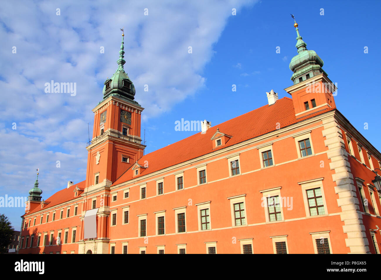 Warsaw, Poland. Old Town - famous Royal Castle. UNESCO World Heritage ...