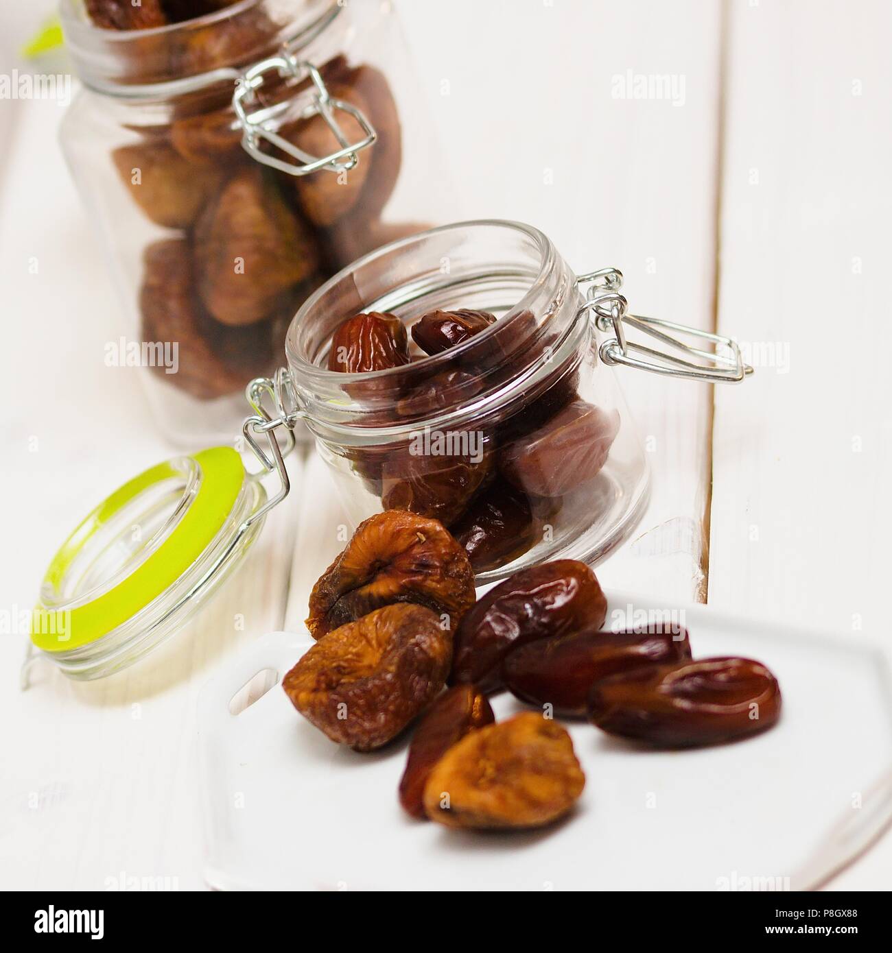 Dried figs and dates in jar hi-res stock photography and images - Alamy