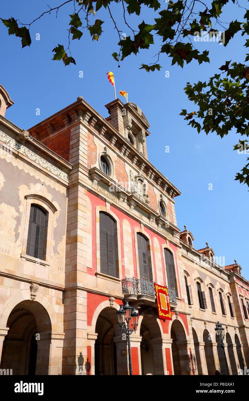 Barcelona - Parliament of autonomous Catalonia. Architecture landmark ...
