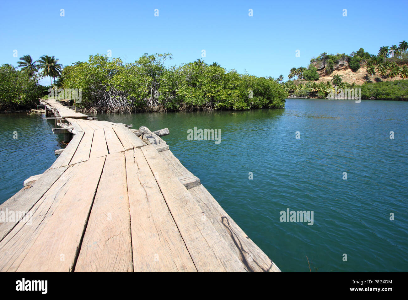 Baracoa, Cuba - Rio Miel bridge, part of Alejandro de Humboldt National ...