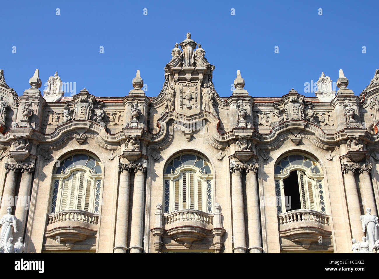 Havana, Cuba - city architecture. Famous Great Theatre building. Havana ...