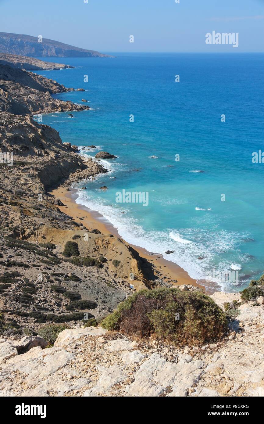 Red beach crete matala greece hi-res stock photography and images - Alamy