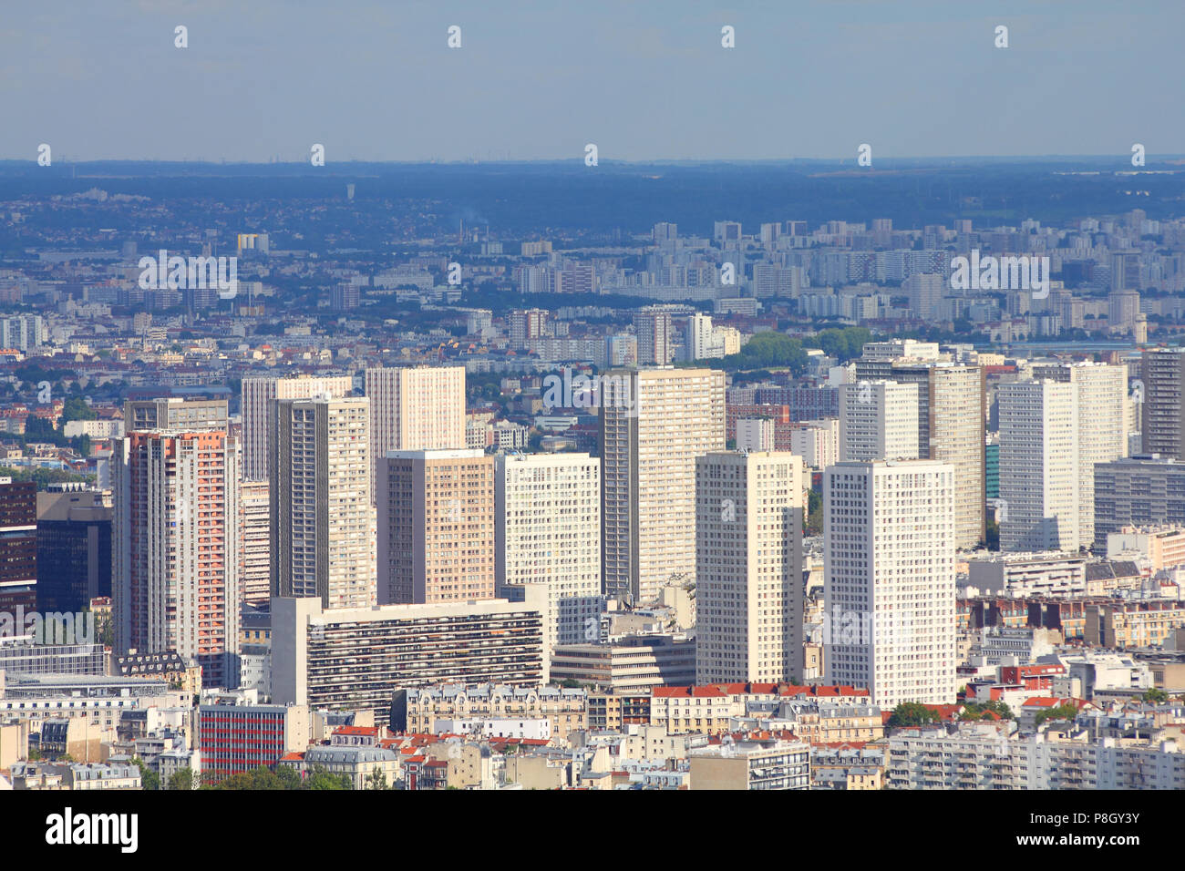 Paris, France - aerial metropolis view with skyscrapers Stock Photo - Alamy