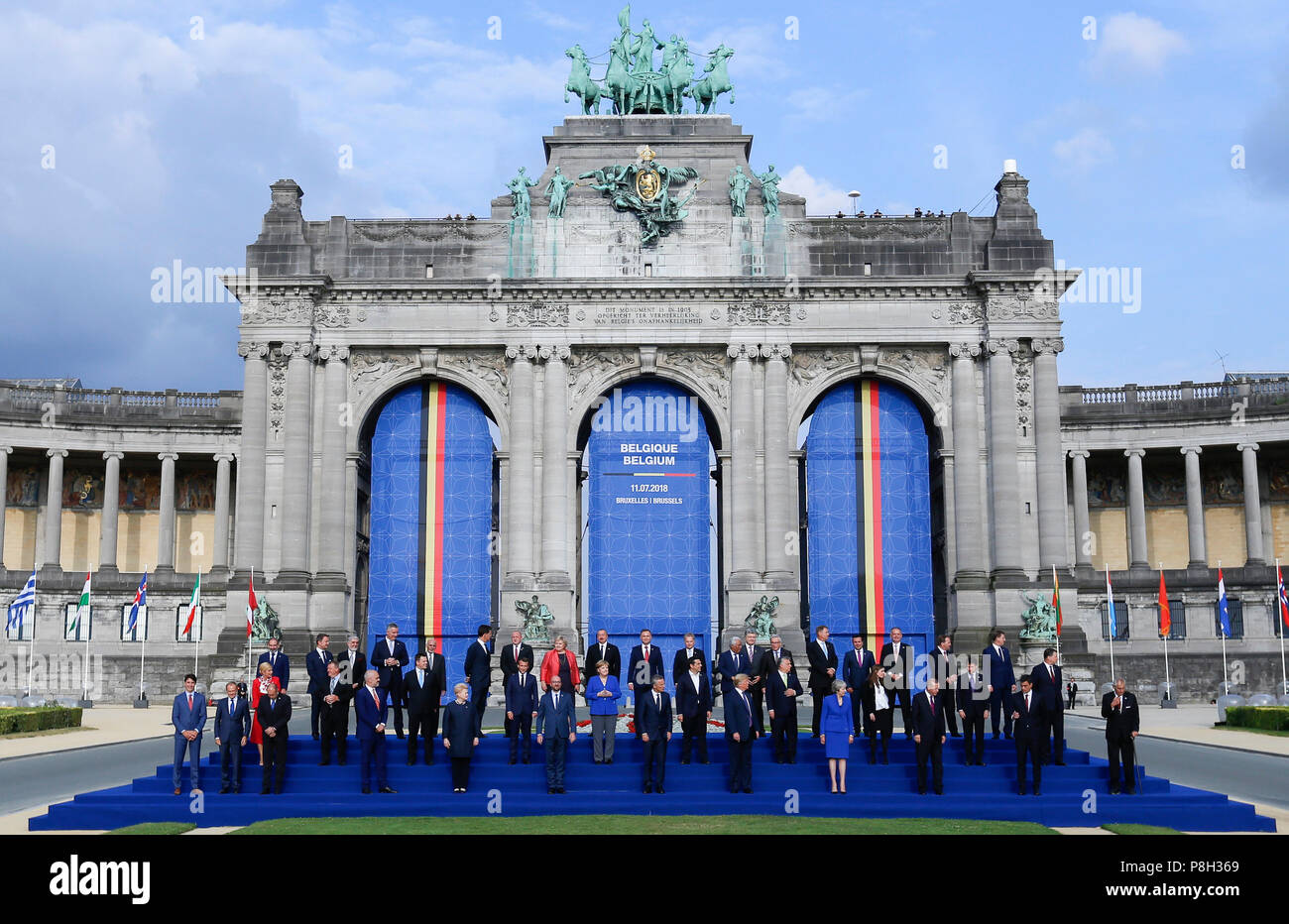 (180711) -- BRUSSELS, July 11, 2018 (Xinhua) -- NATO and partner ...