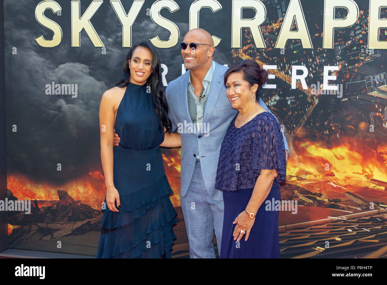 New York, USA. 10th July, 2018. Simone Garcia Johnson, actor Dwayne ...