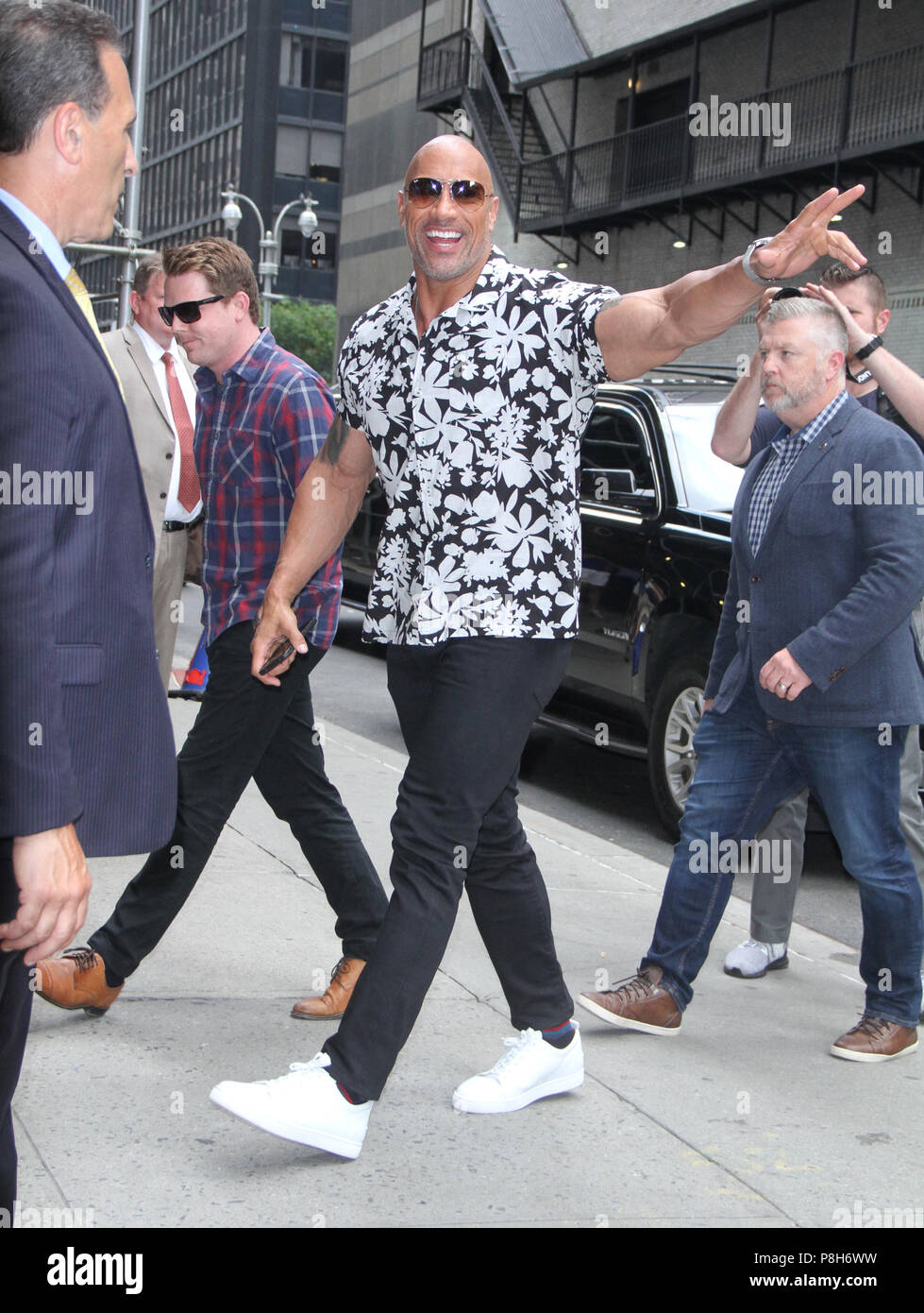 New York Ny July 11 Dwayne Johnson At The Late Show With Stephen