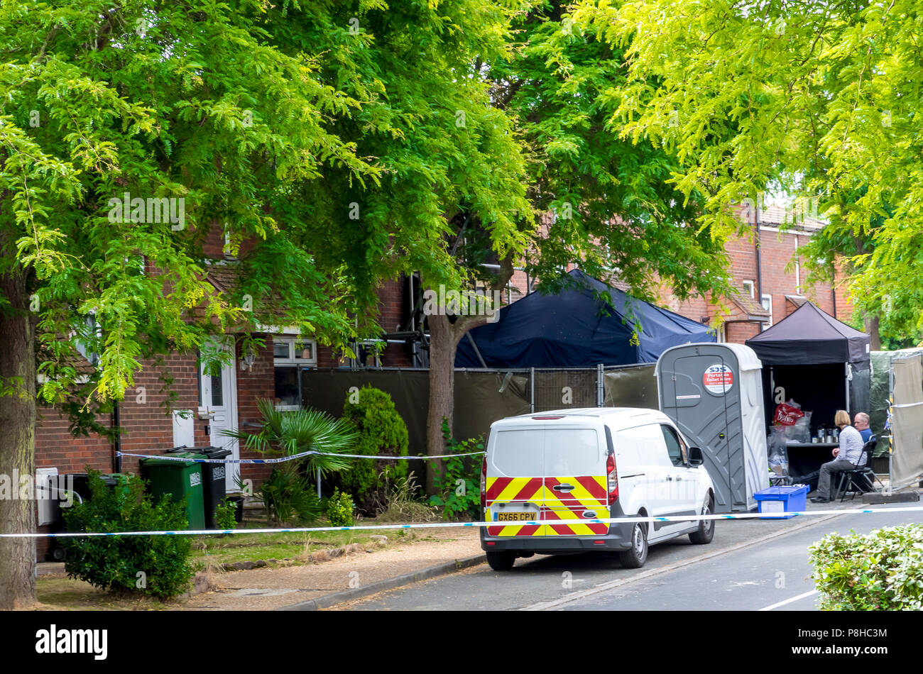 Croxden Way, Willingdon, Eastbourne, East Sussex, UK. 12th July 2018 ...