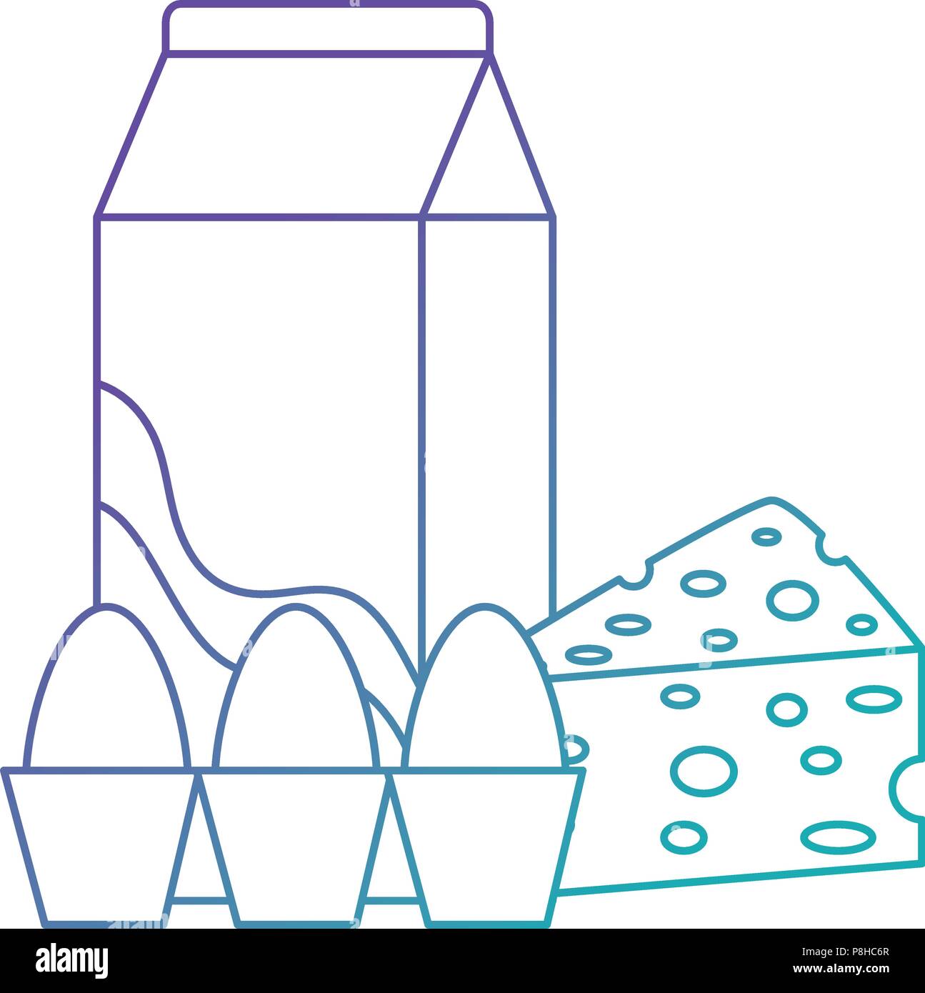 Packet of cheese Stock Vector Images - Alamy