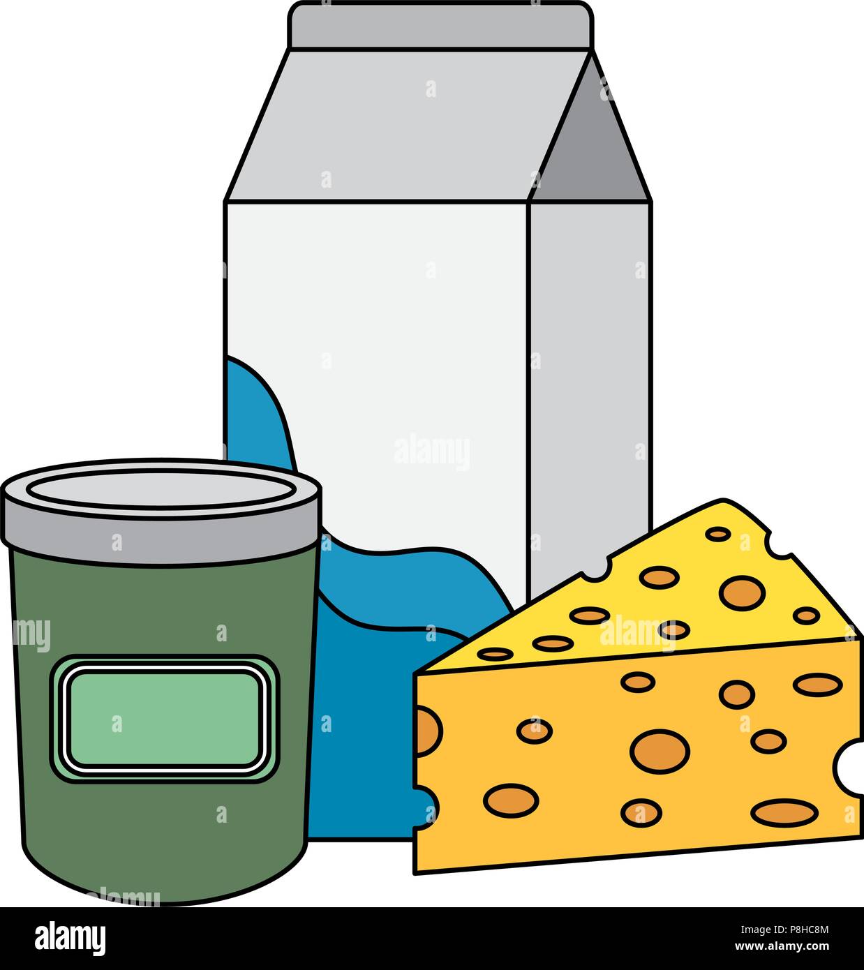 Cream cheese package Stock Vector Images - Alamy