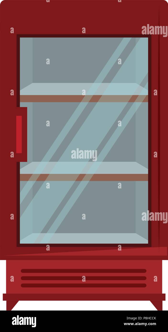 supermarket refrigerator empty icon Stock Vector Image & Art - Alamy