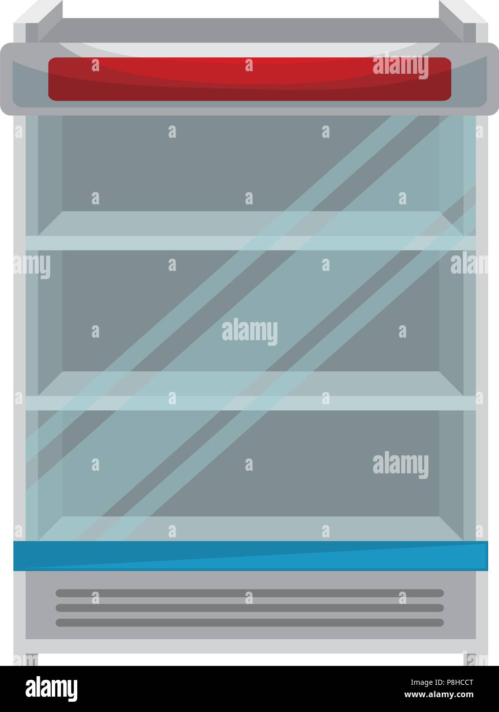 supermarket refrigerator empty icon Stock Vector Image & Art - Alamy