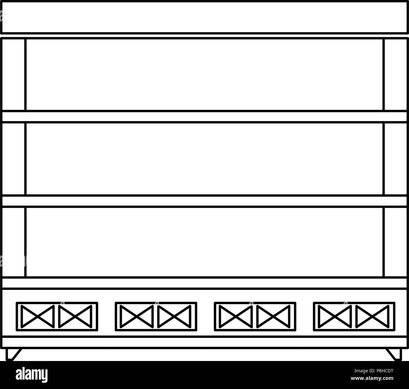 supermarket shelving empty icon Stock Vector Image & Art - Alamy