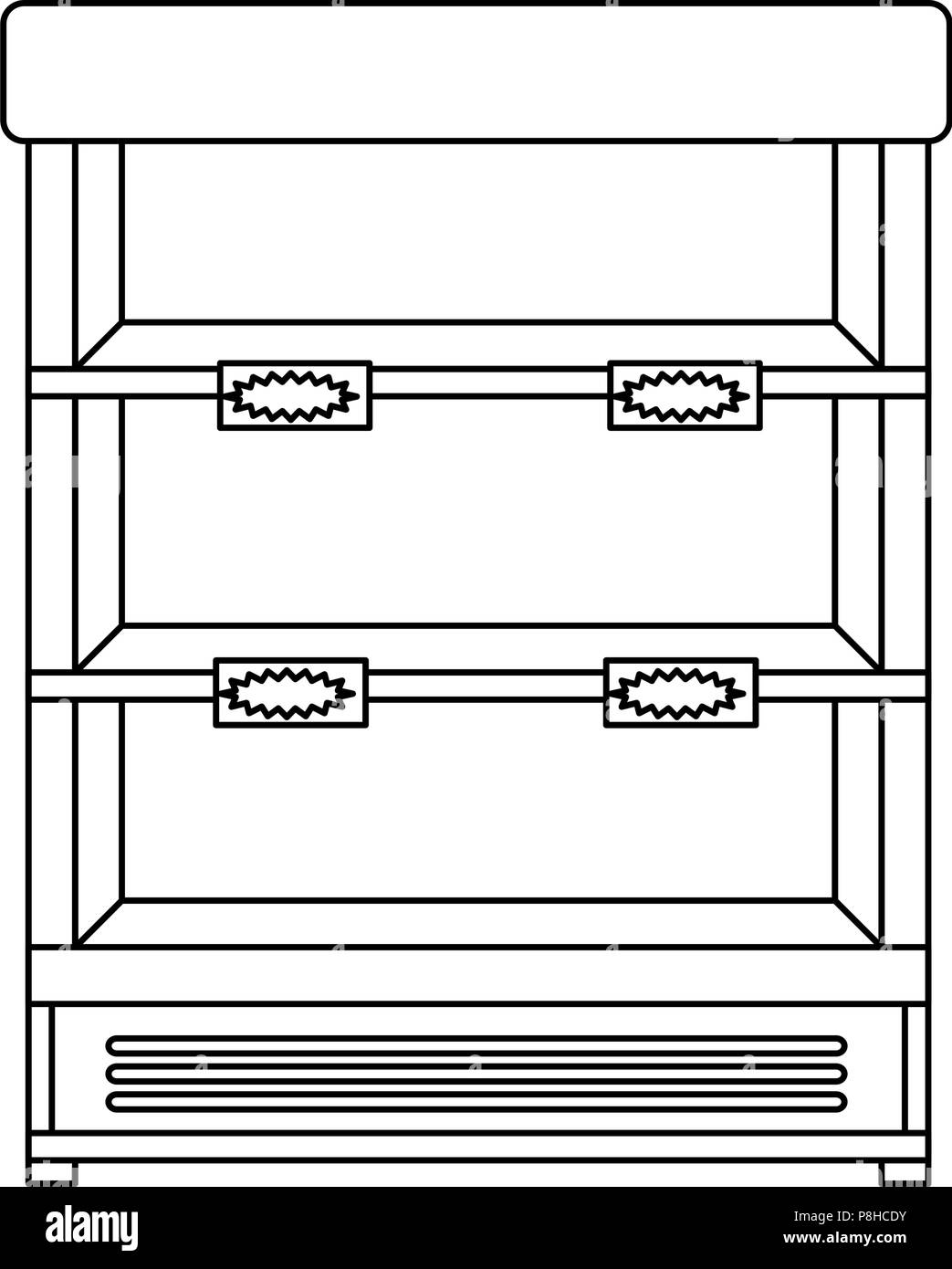 supermarket shelving empty icon Stock Vector Image & Art - Alamy