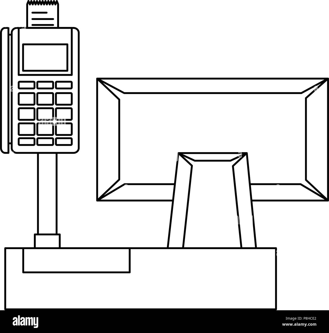 register machine with voucher Stock Vector Image & Art - Alamy