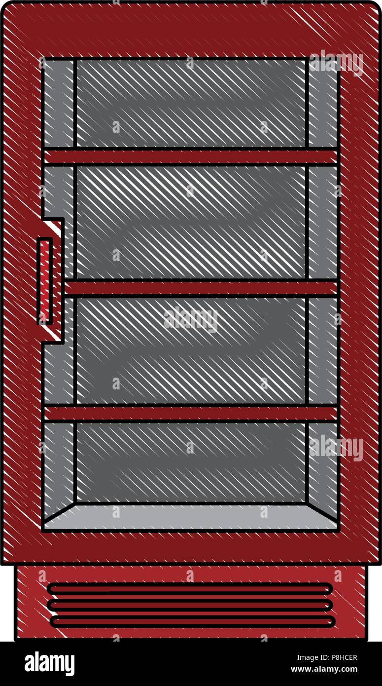 supermarket refrigerator empty icon Stock Vector Image & Art - Alamy