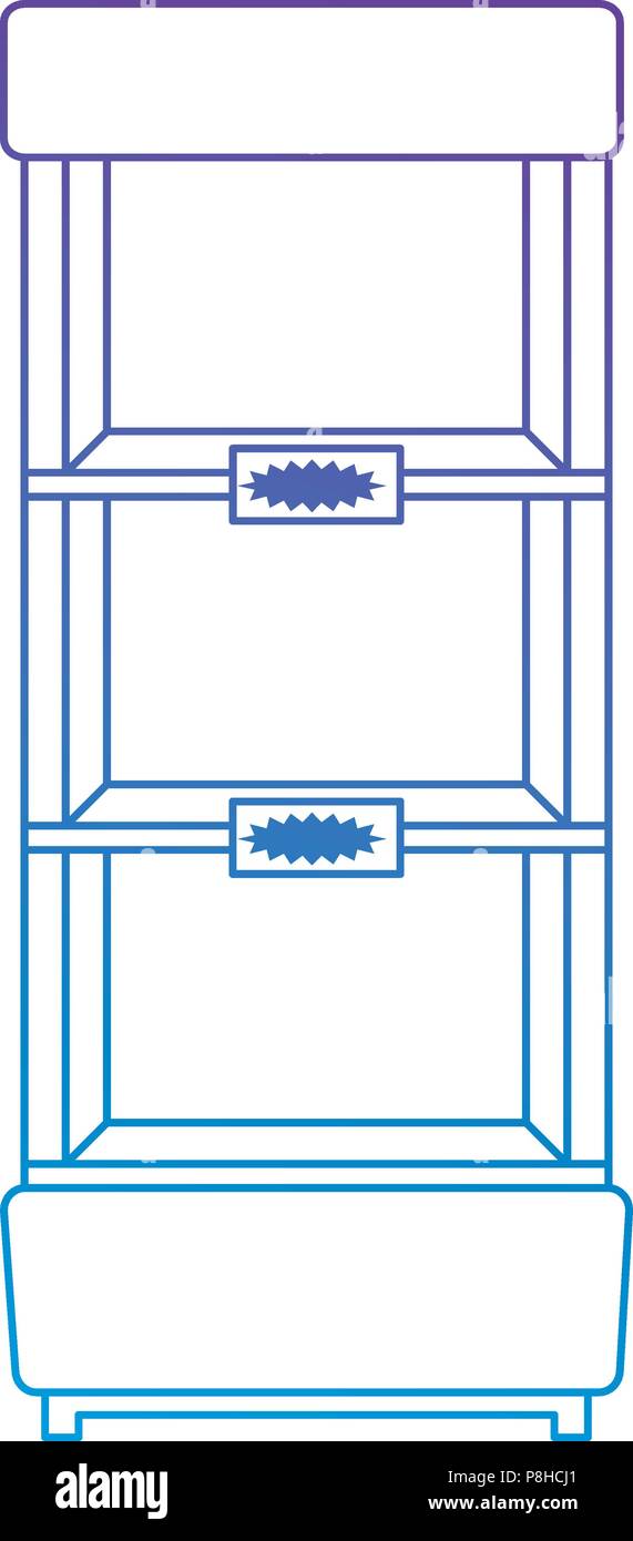 supermarket refrigerator empty icon Stock Vector Image & Art - Alamy
