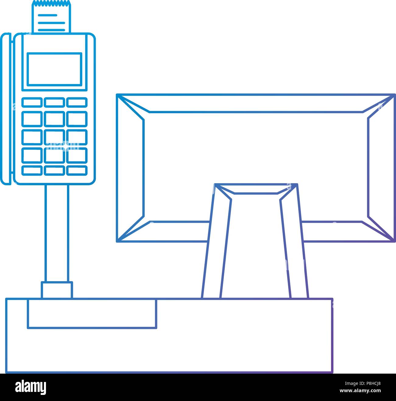 register machine with voucher Stock Vector Image & Art - Alamy