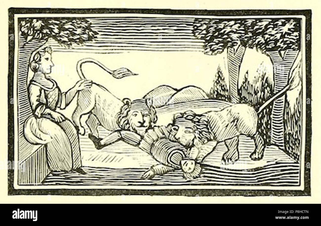 vintage german woodcut illustration Stock Photo - Alamy