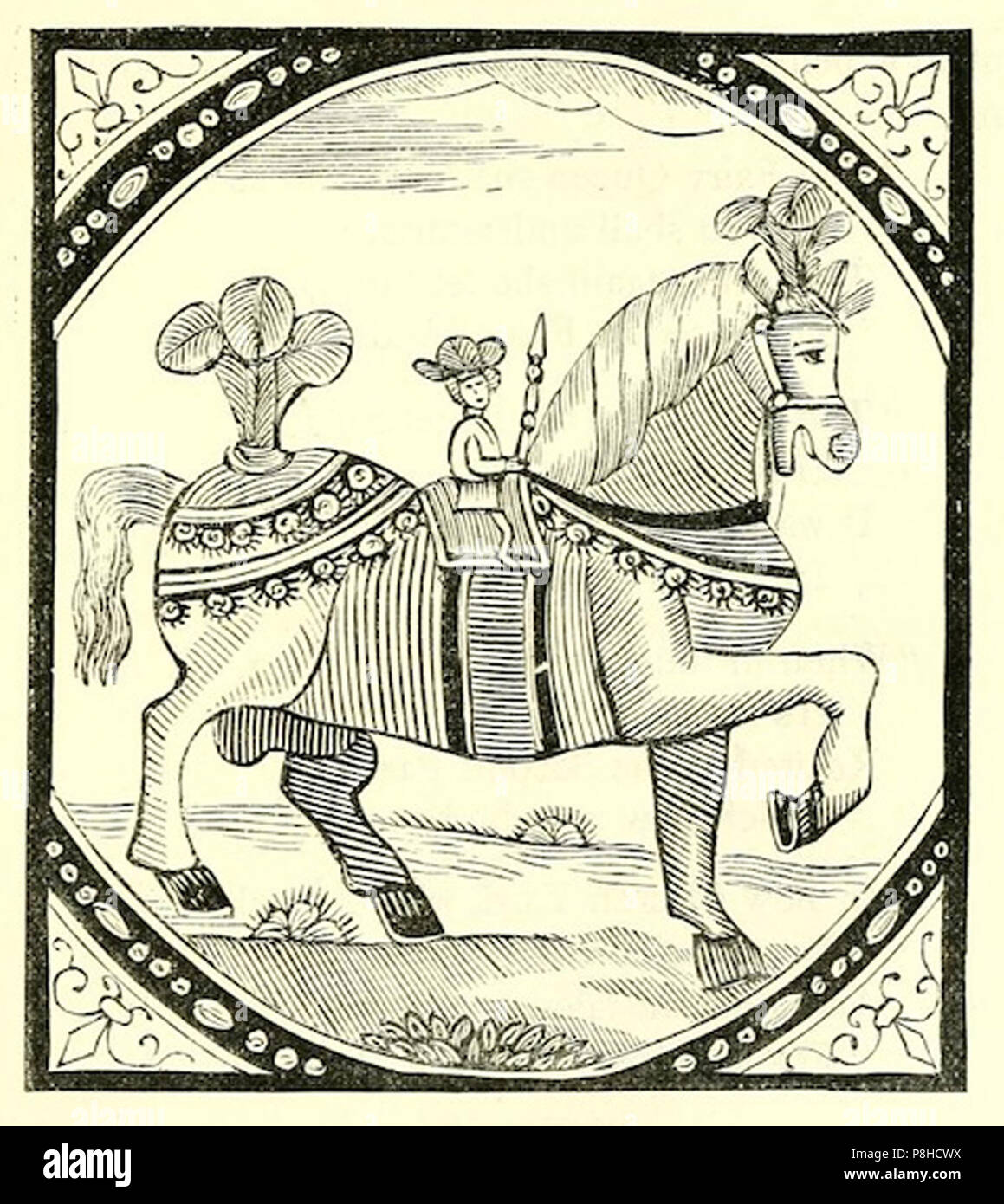 vintage german woodcut illustration Stock Photo - Alamy