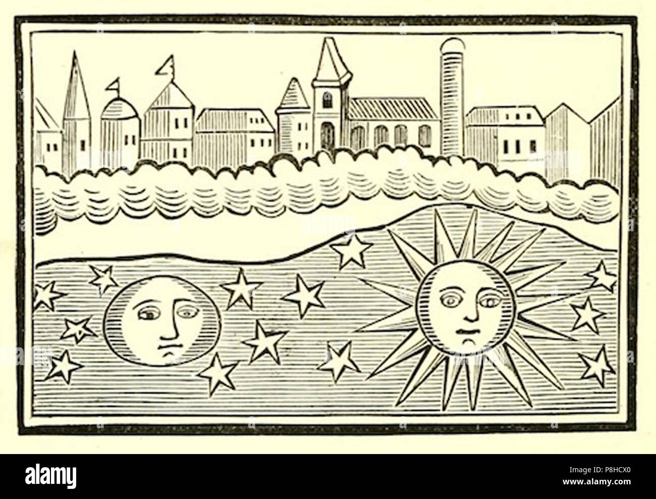 vintage german woodcut illustration Stock Photo - Alamy